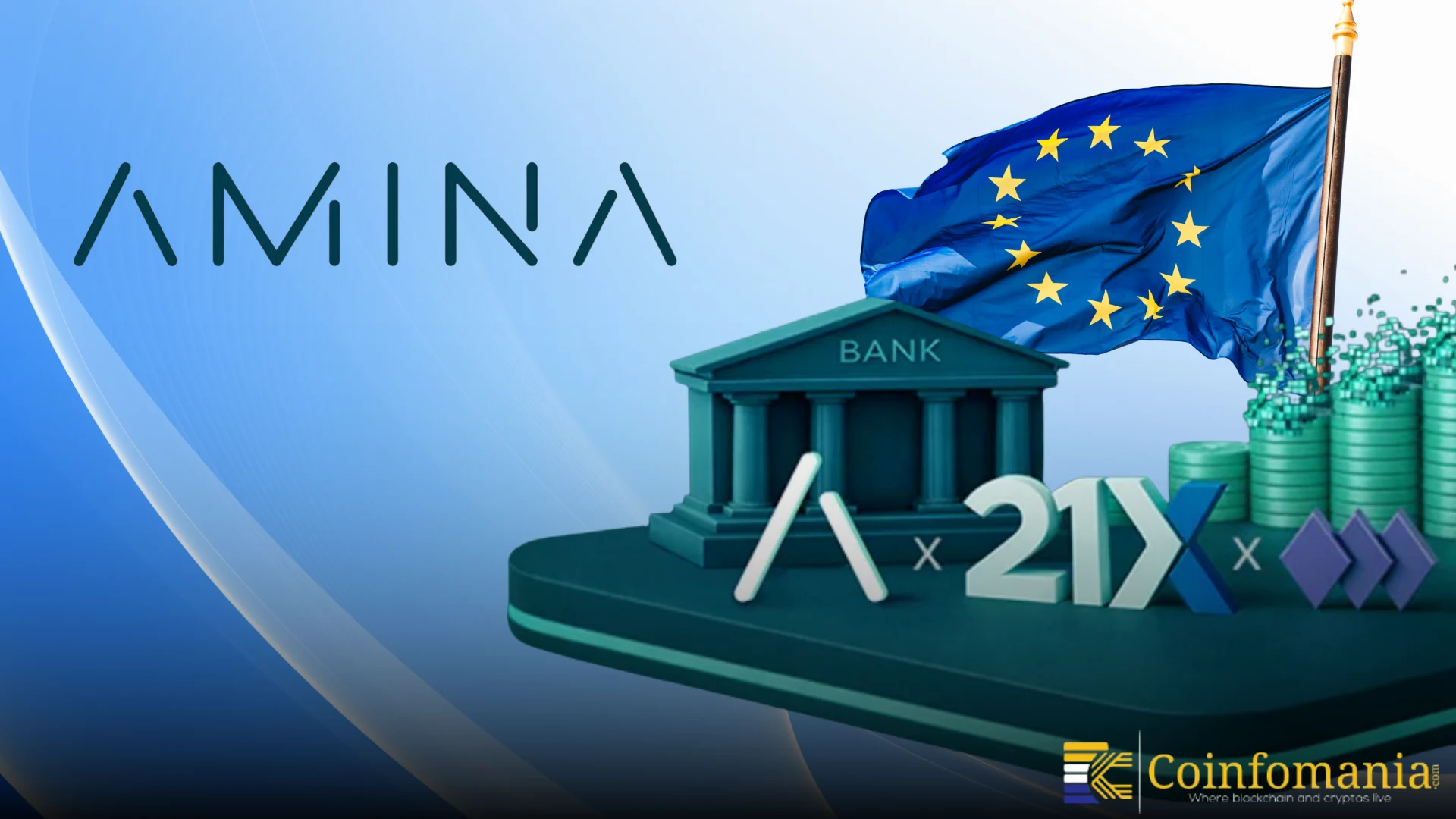 Amina Bank tritt 21X als erste regulierte Bankteilnehmerin bei