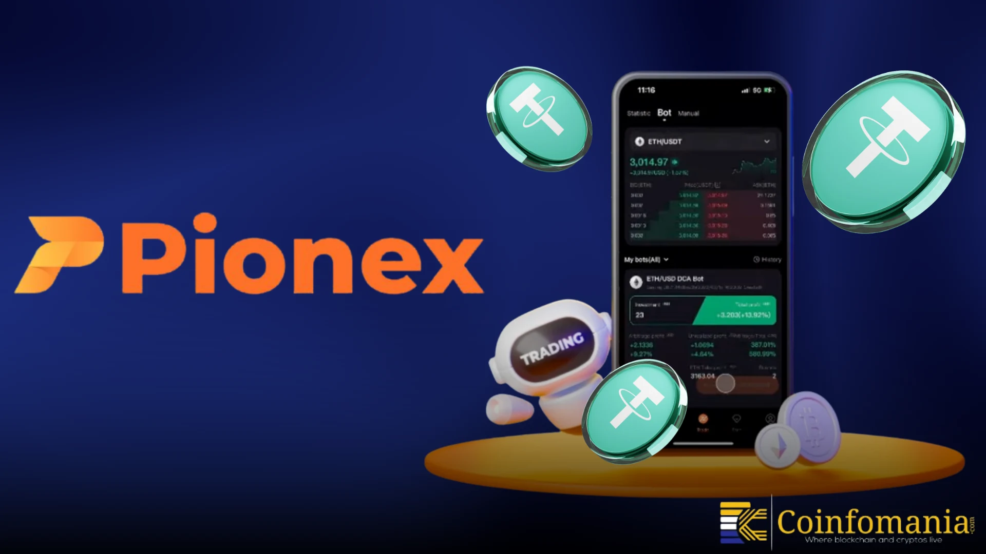 Pionex تُدرج VCXX: صندوق الذكاء الاصطناعي والفضاء المُرمّز على USDT